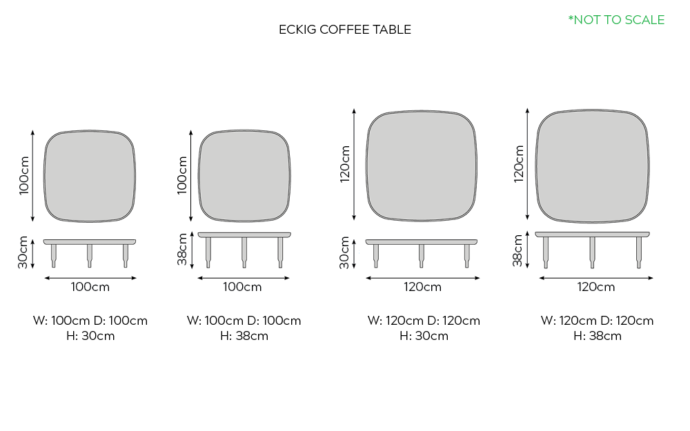 Porada Eckig Coffee Table